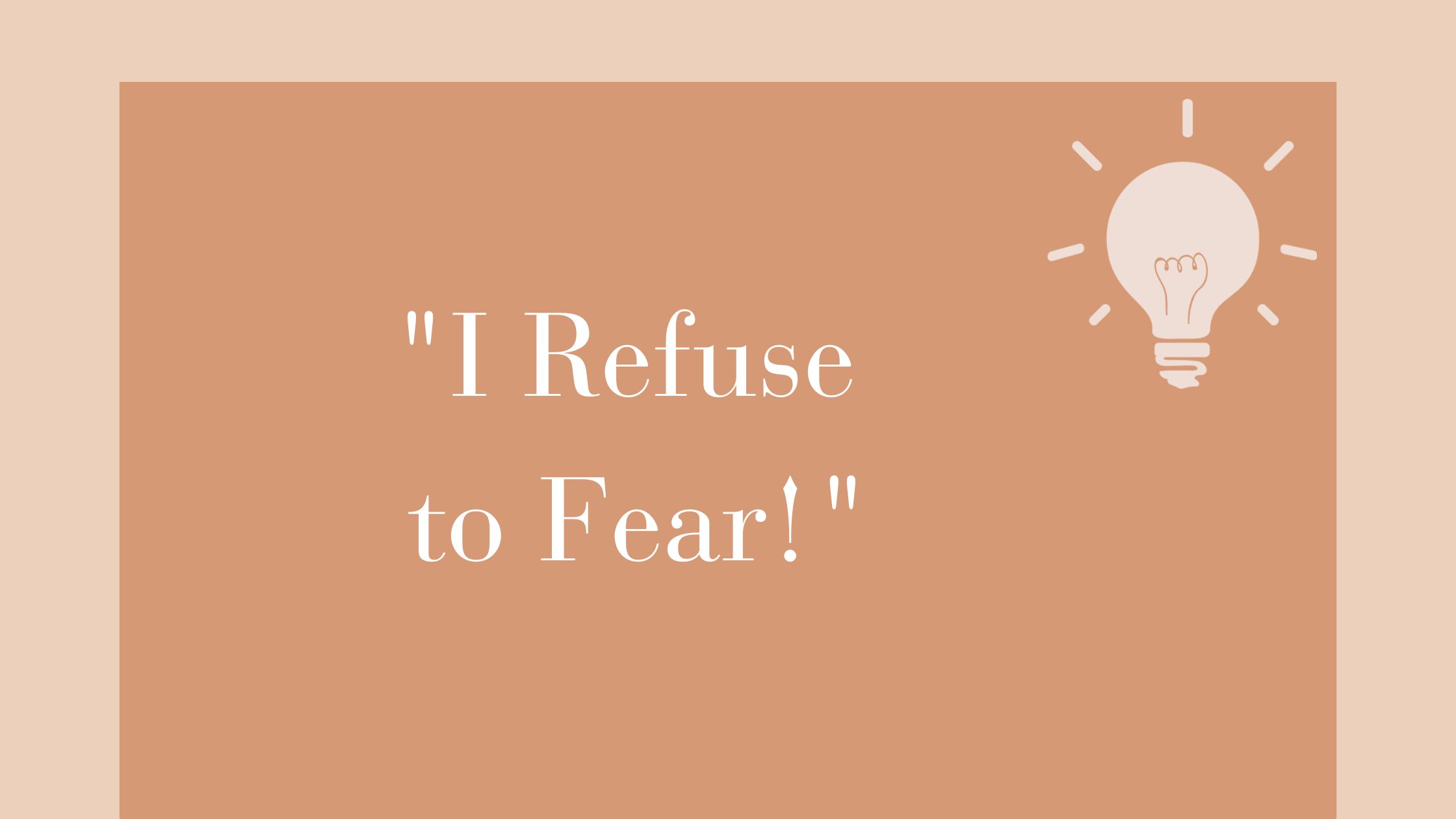 I Refuse To Fear KCM Europe I Refuse To Fear KCM Europe